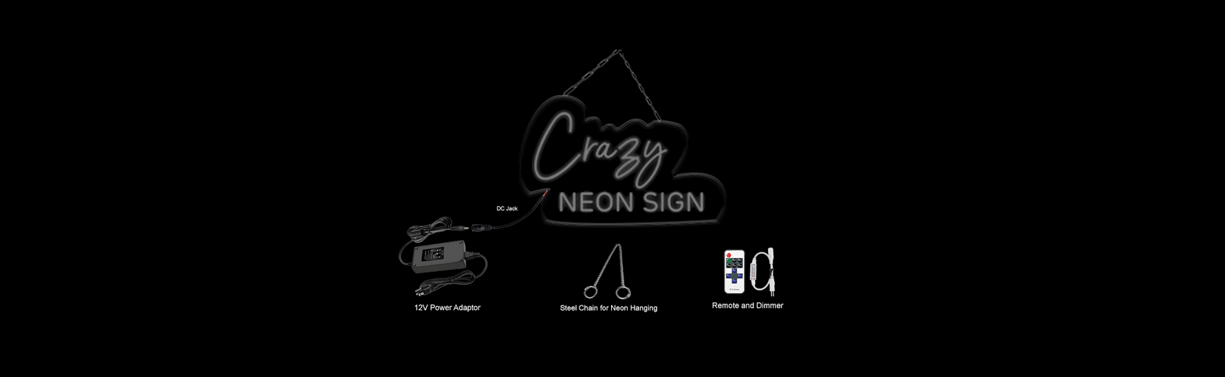 Crazy Neon Sign My Store